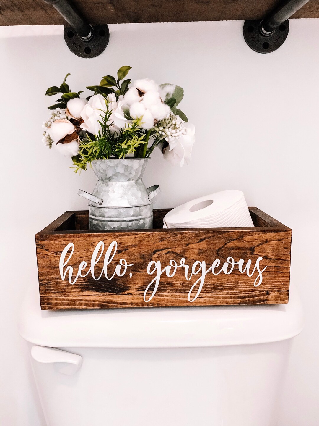 Toilet Paper Holder Toilet Box Rustic Bathroom Decor - Etsy
