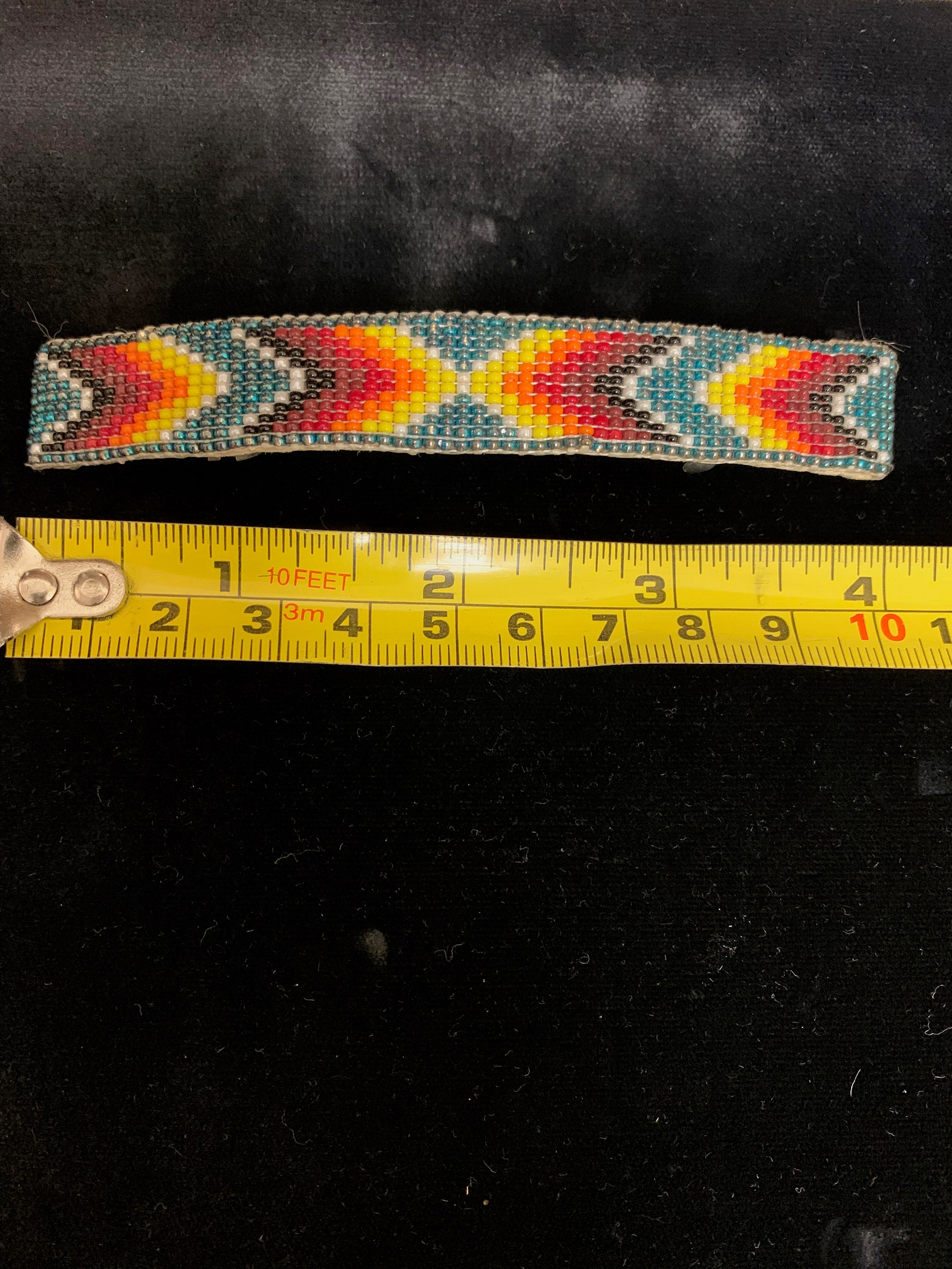 Vintage Sea Bead Native American, Geometric Design Barrette - Etsy