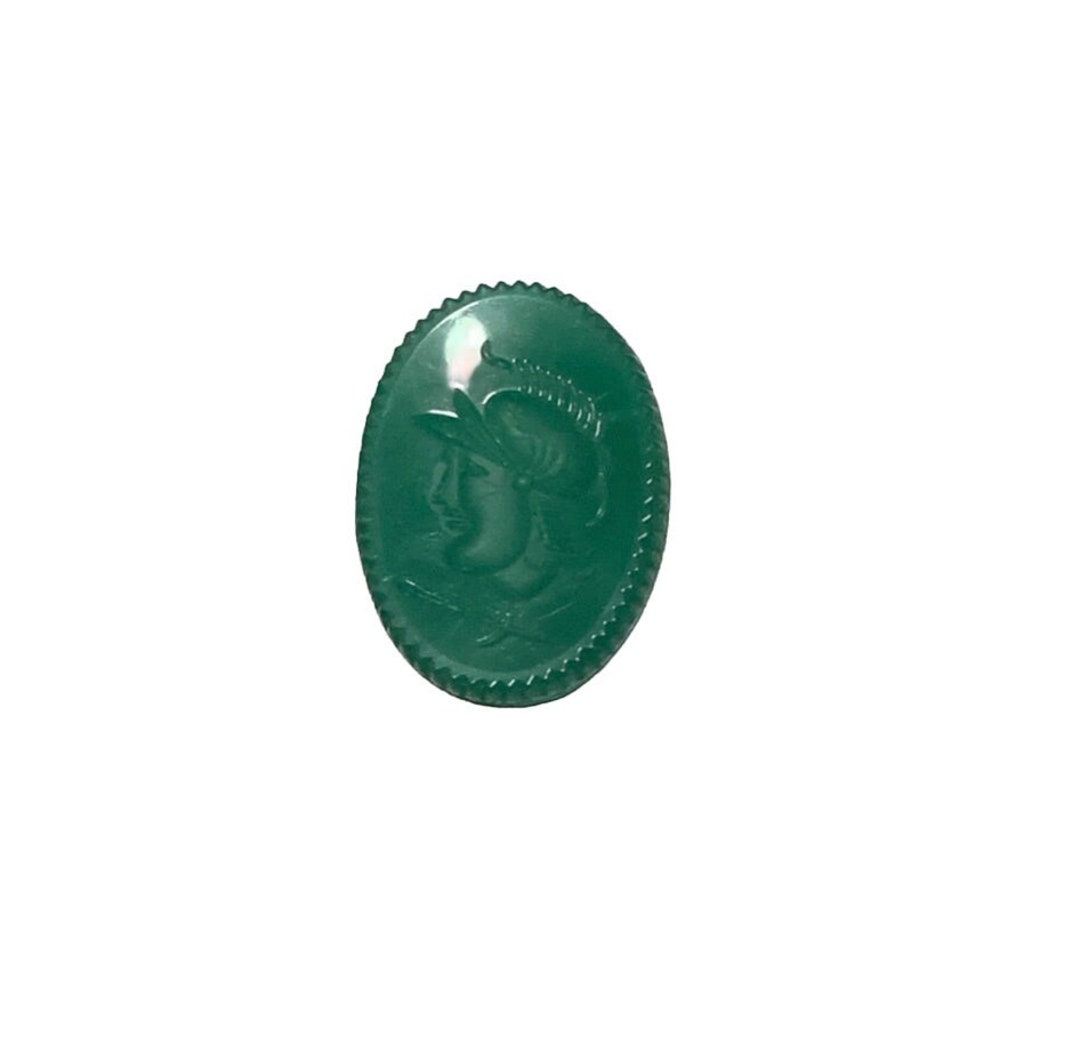 GREEN INTAGLIO 30x20mm - Etsy