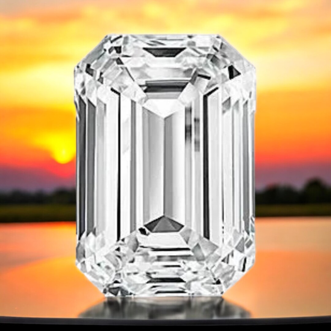 White EMERALD Cut CUBIC ZIRCONIA - Loose 3x5mm to 14x16mm - Etsy