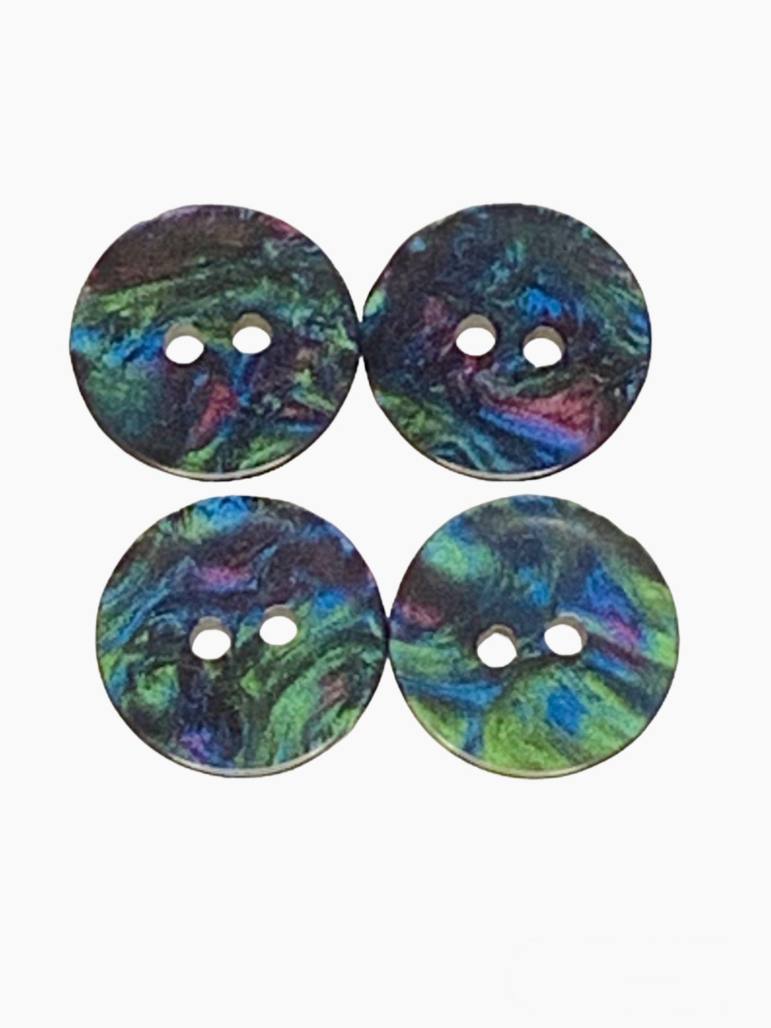 ABALONE LOOK BUTTONS 4PC - 15mm/24l - Etsy