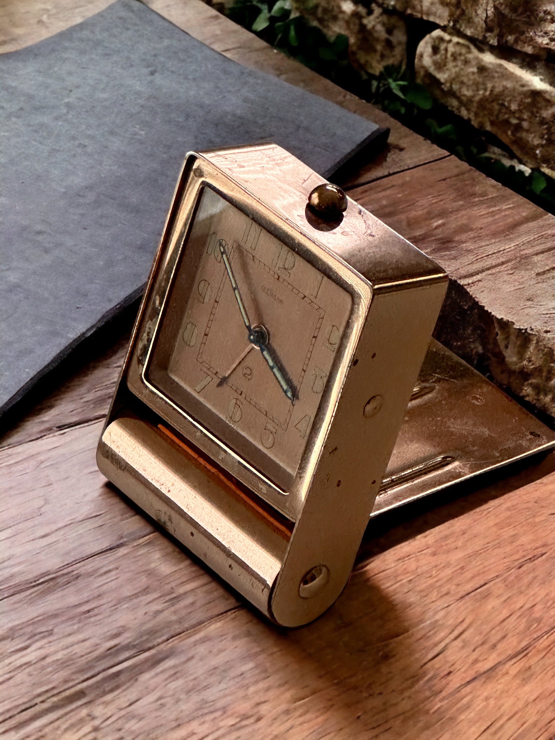 RARE ROSE GOLD Travel Clock - Etsy