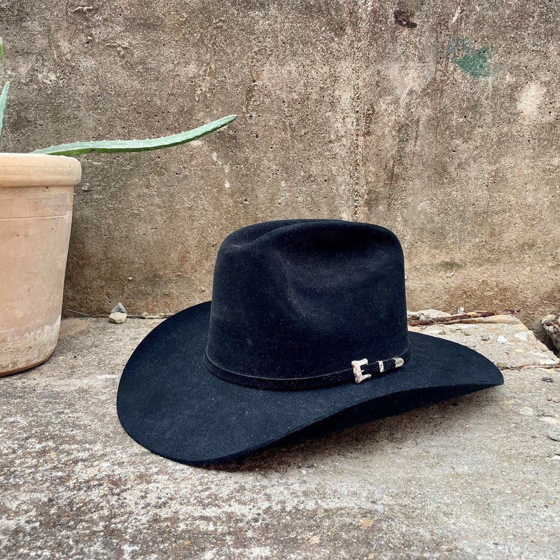 Black Cowboy Hat - Etsy