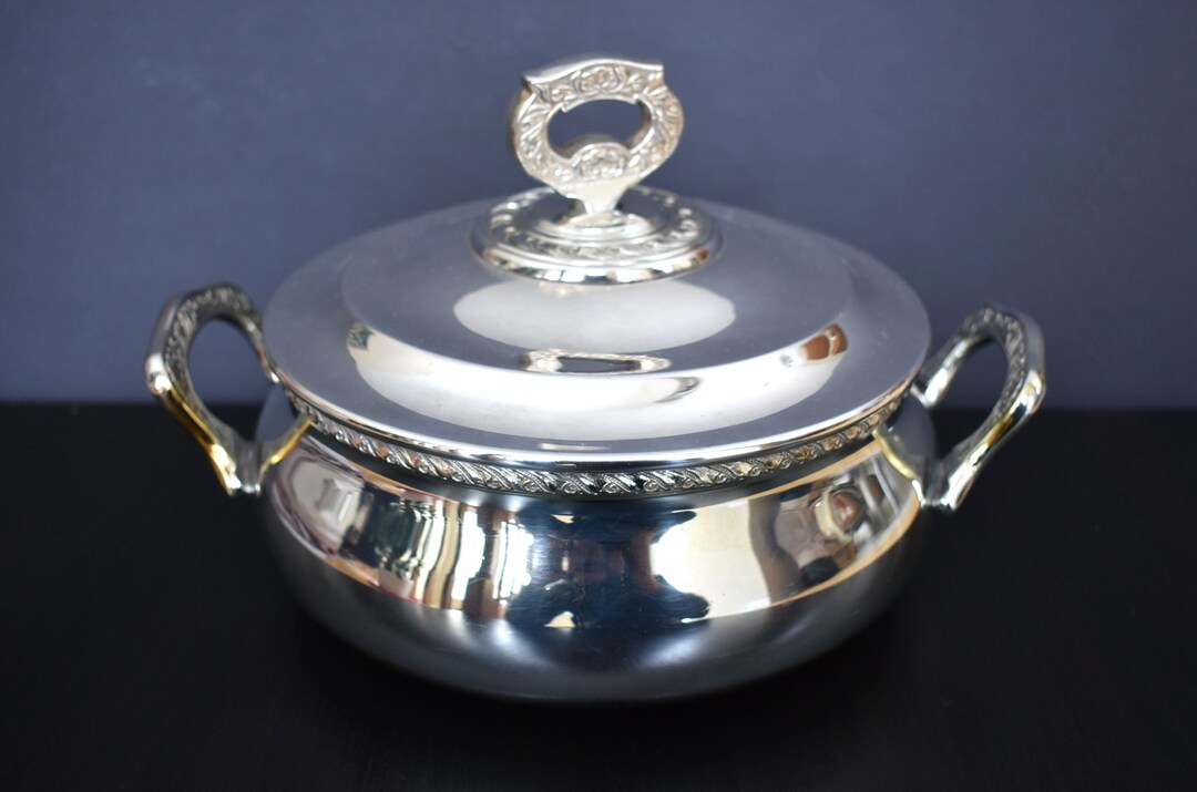 Wolff Silver Plated Casserole Vintage Small Silverplate Lidded Dish ...