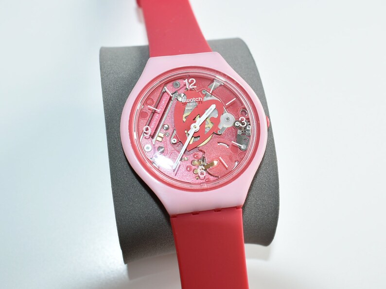 Swatch Lacquered Skeleton See Through Gears Watch New Battery - Etsy