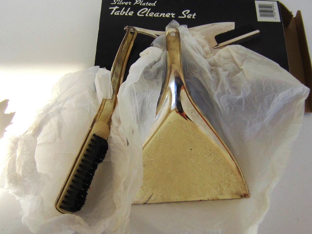 Silver Plated Crumb Set in Original Box Vintage Silver Plate Dustpan ...