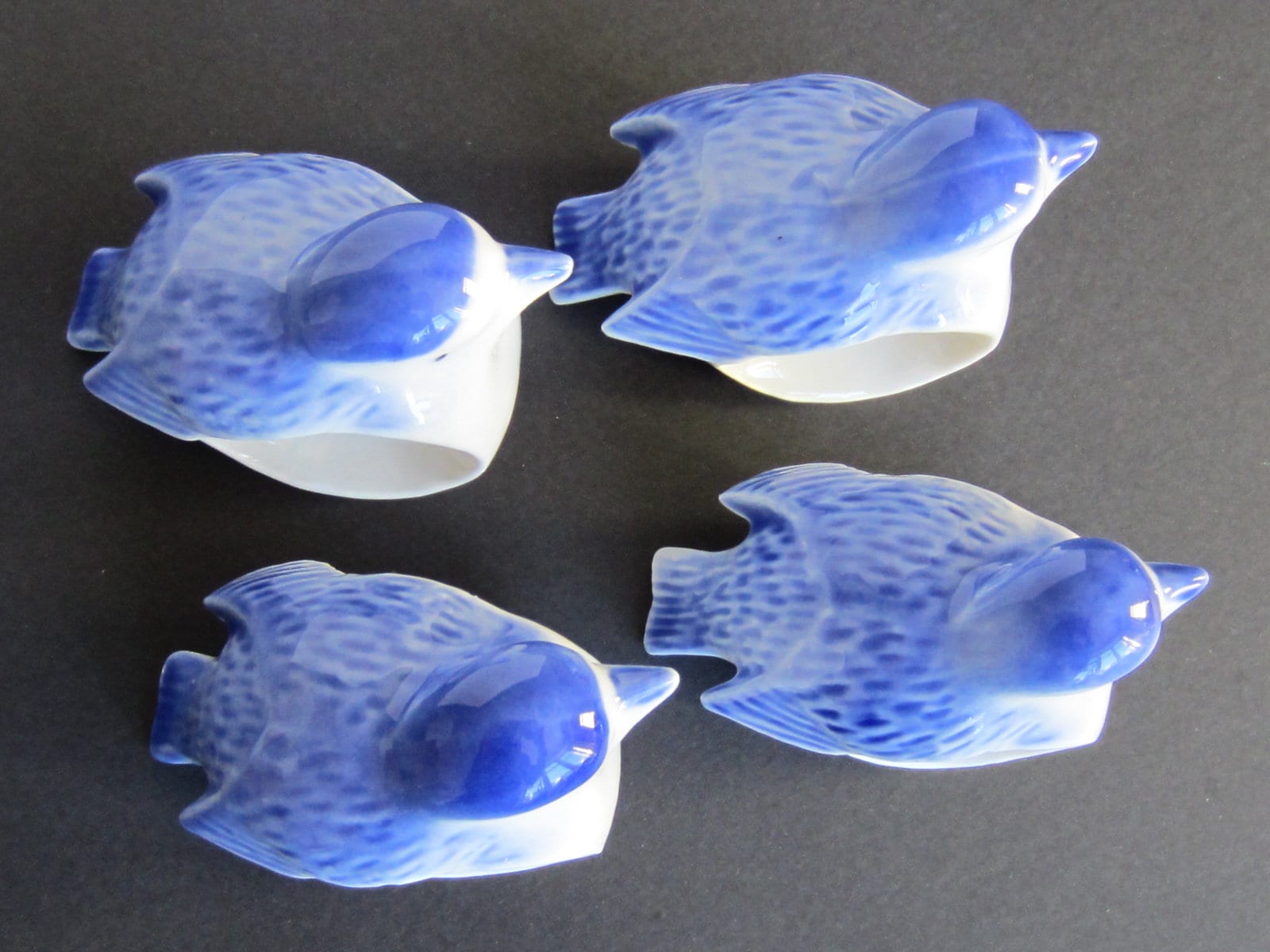 Porcelain Birds Napkin Rings Set of 4 Vintage Hand Painted - Etsy