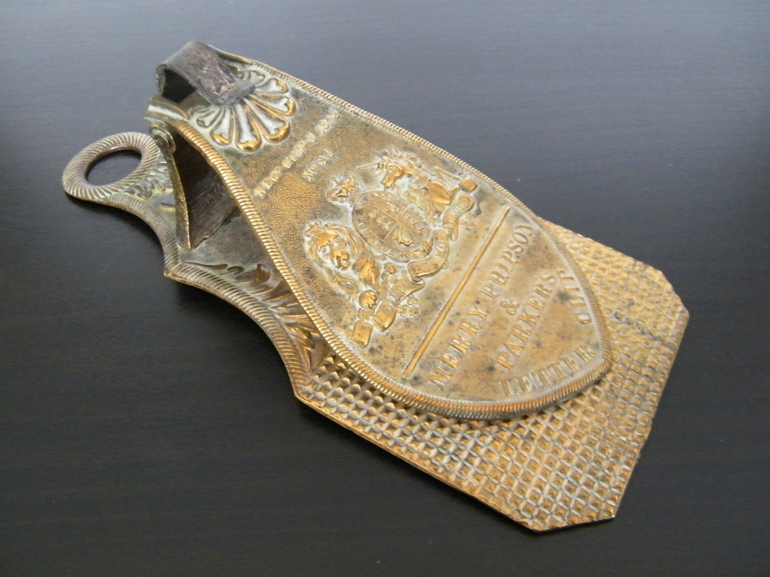 Antique Victorian Brass Letter Clip by Merry Phipson & Parker, Large ...