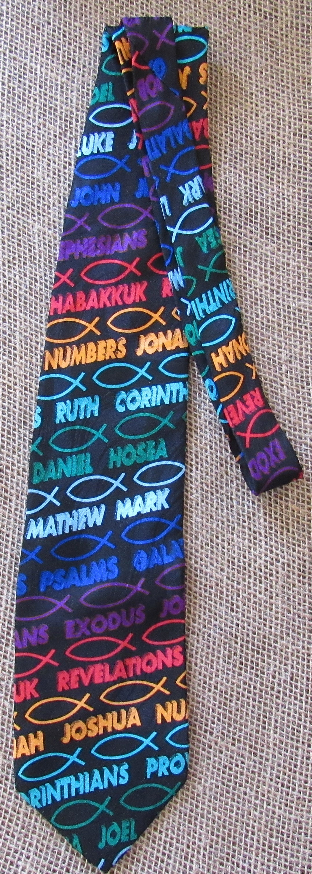 RM Style Books of the Bible Tie Christian Necktie Free Shipping Silk - Etsy