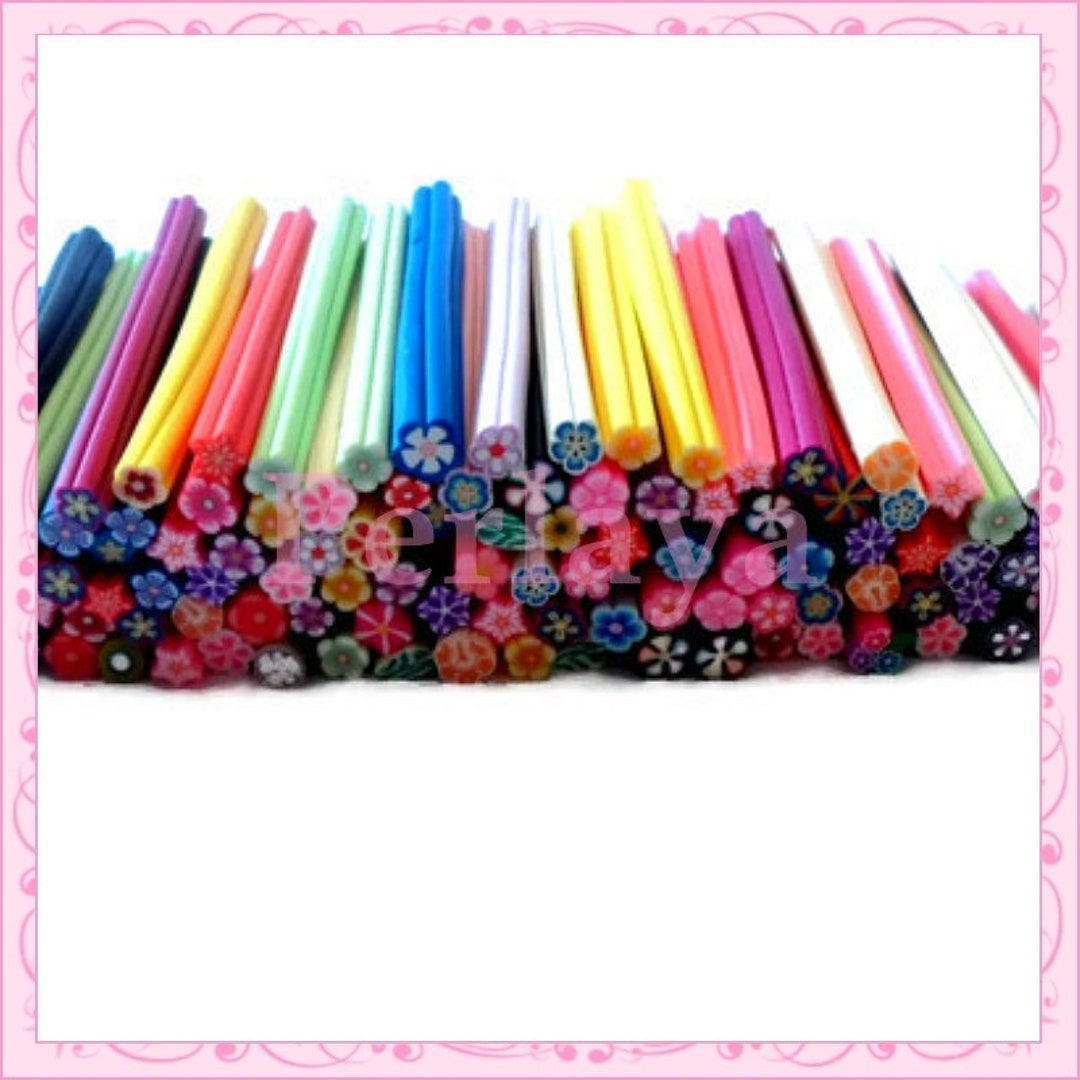 50 Canes Fimo Flowers in Paste Polymere REF631 - Etsy