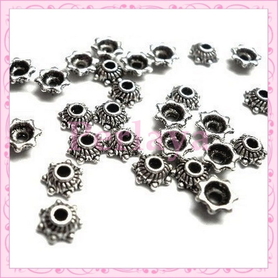 200 5mm Silver Metal Caps REF221X4 - Etsy