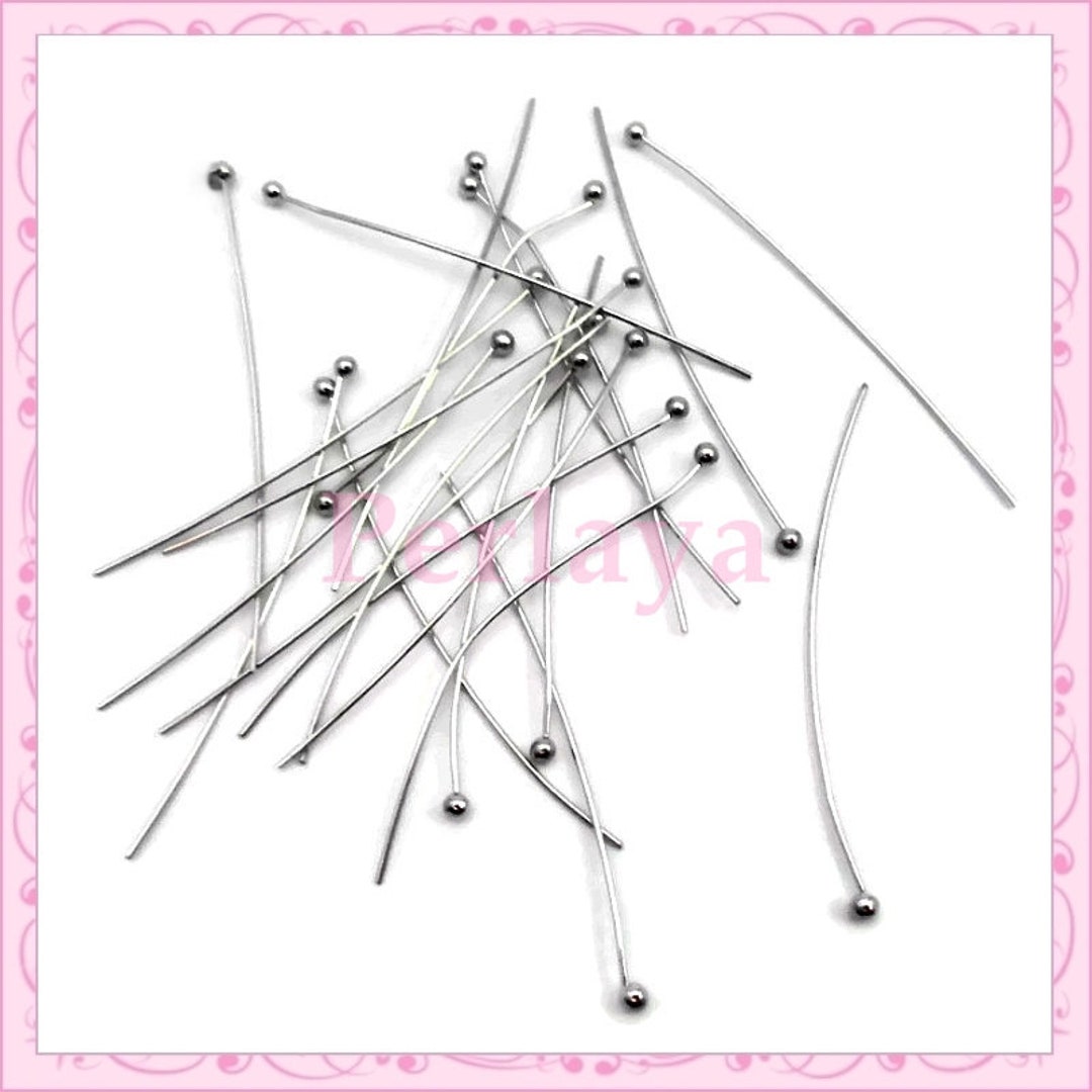 200 Dark Silver 4cm Nails With Ball Head REF872 - Etsy