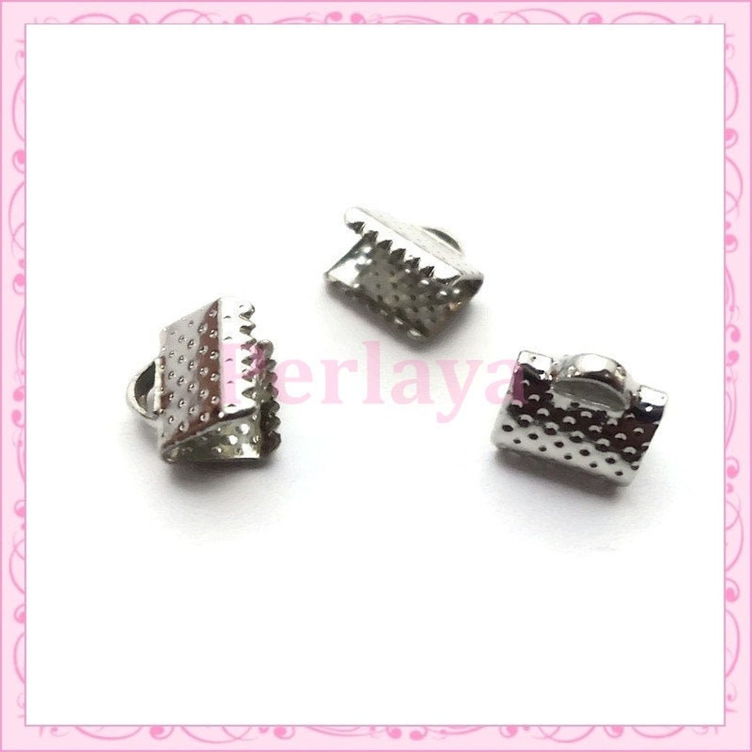 100 Dark Silver 8mm Metal Claws for REF297 Ribbon - Etsy
