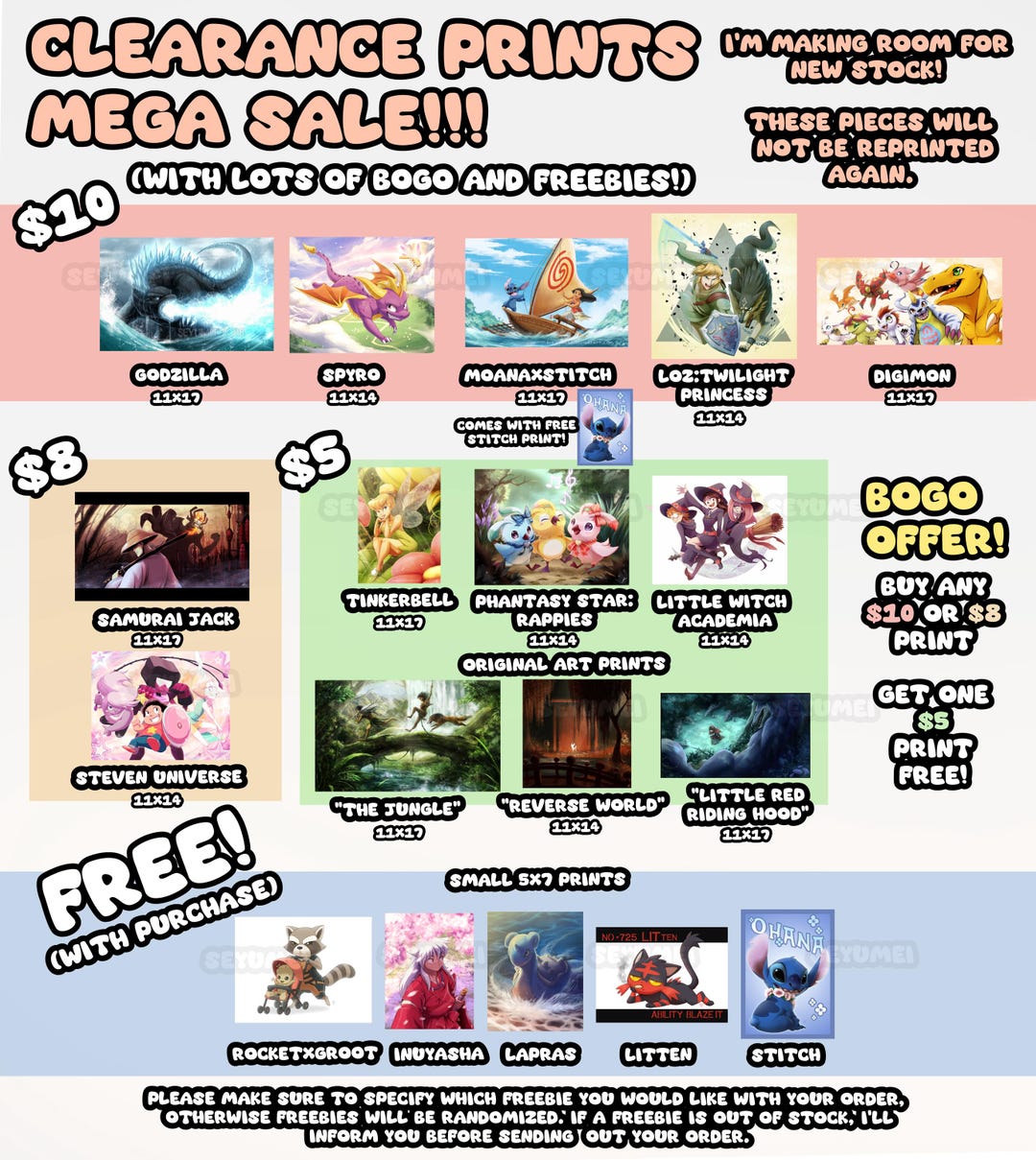 CLEARANCE Prints Mega Sale! (BOGO!) - Etsy