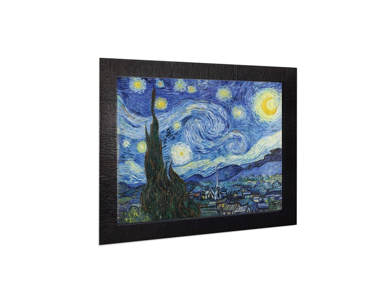Starry Night by Vincent Van Gogh Framed Art, Wall Decor for Your Office ...