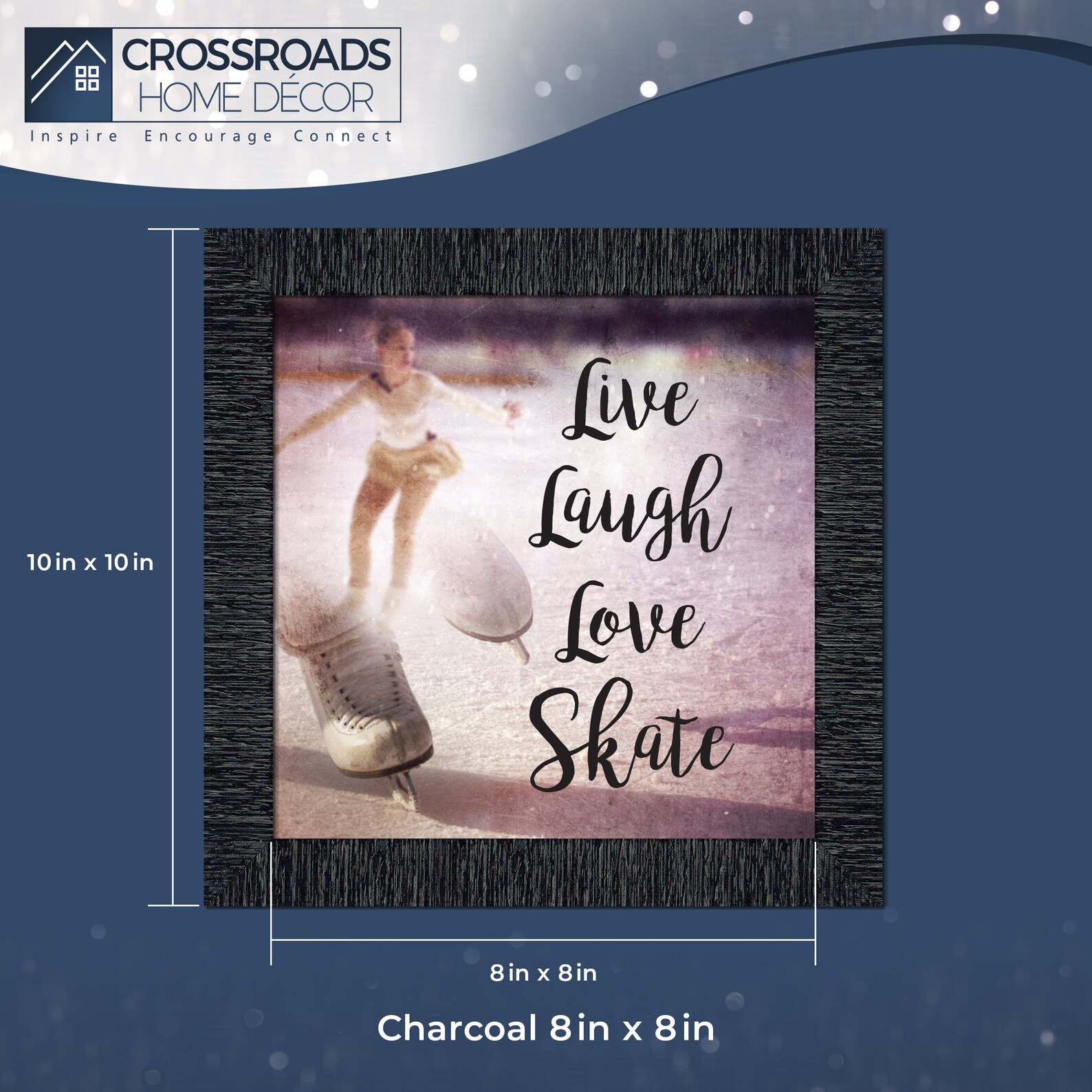 Figure Skating Picture Frame, Ice Dancer or Skater Decor Wall Art,10x10 ...