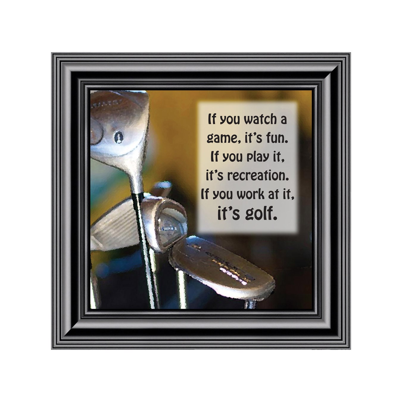 Golf Funny Golf Gifts for Men and Women Picture Framed Poem | Etsy