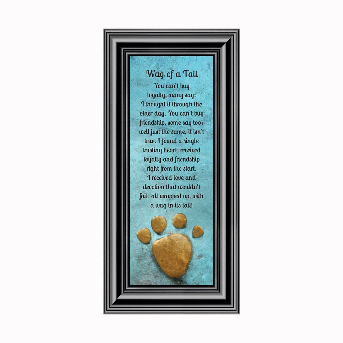 Wag of a Tail Appreciation of Your Dog Framed Poem New Puppy - Etsy UK