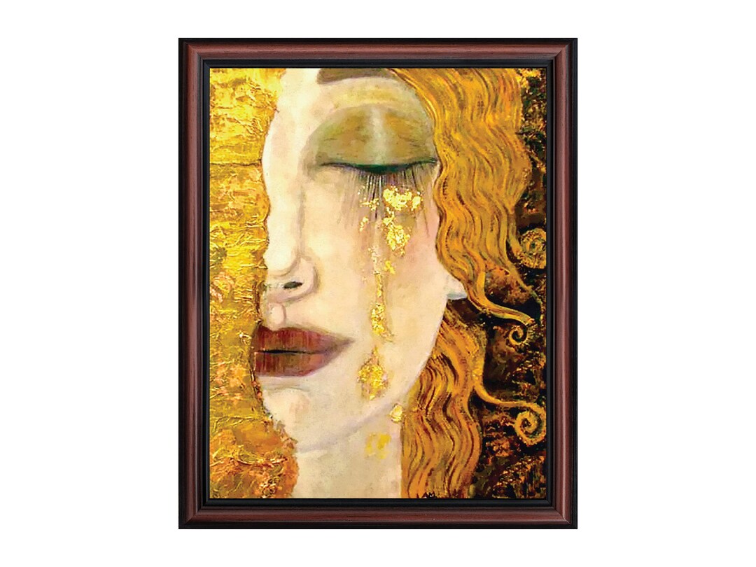 Golden Tears by Gustav Klimt Framed Wall Art Print, Wonderful Living ...