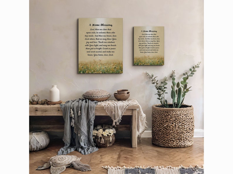 House Warming Gifts for New Home, Bless This Home Wall Decor, Foyer ...