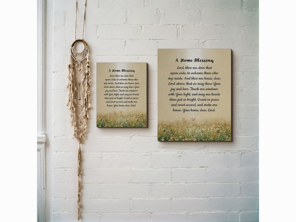 House Warming Gifts for New Home, Bless This Home Wall Decor, Foyer ...