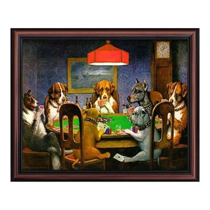 Dogs Playing Poker by Cassius Marcellus Coolidge, World Famous Wall Art ...