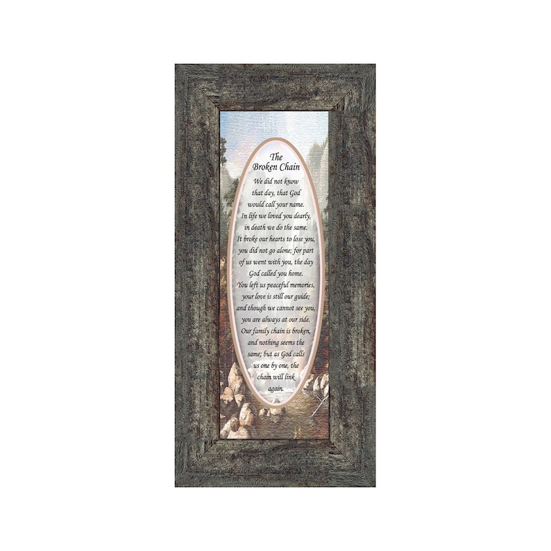 Broken Chain, in Memory of a Loved One, Love You Always Plaque, 6x12 ...