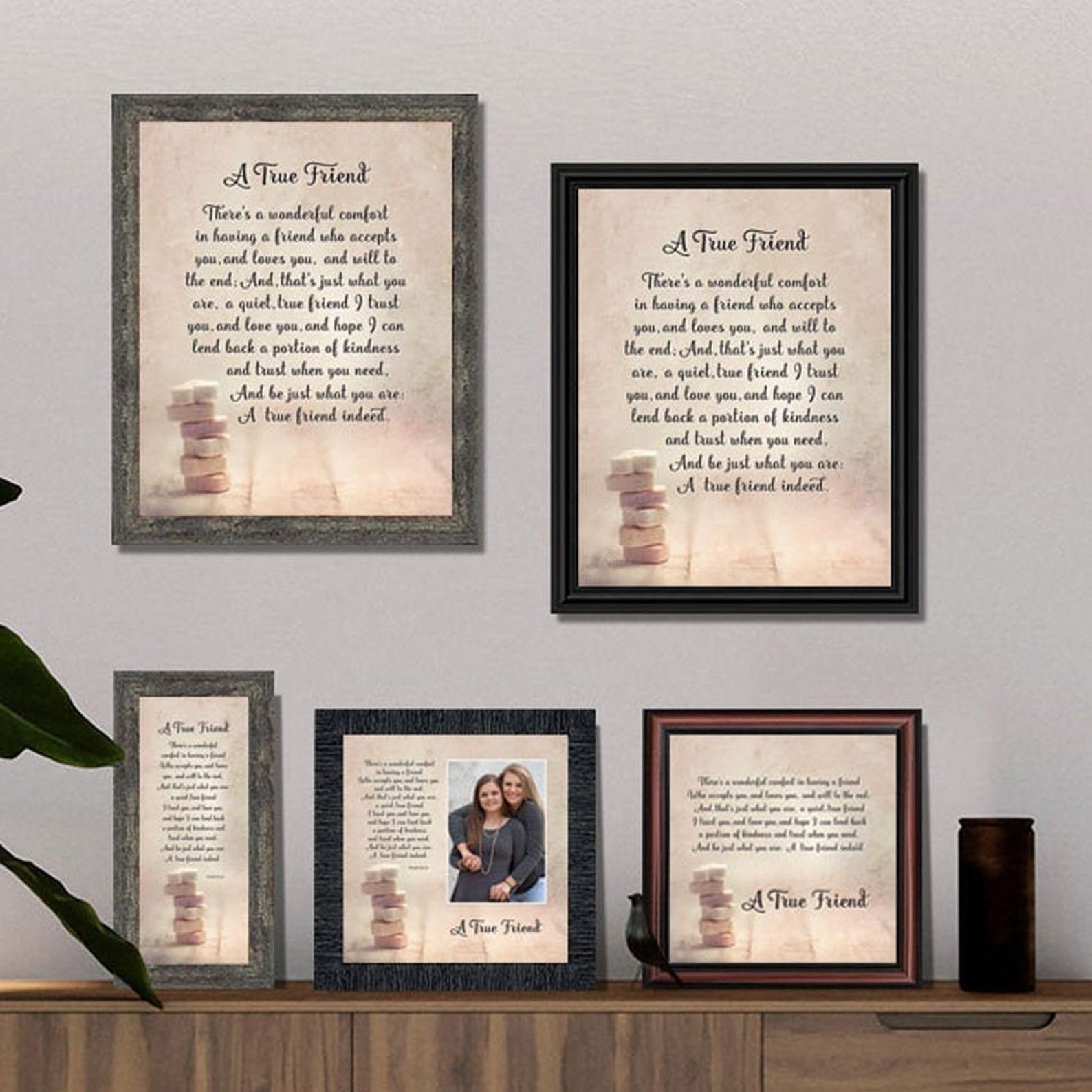 Friendship Picture Frame Best Friends Frame Friendship | Etsy