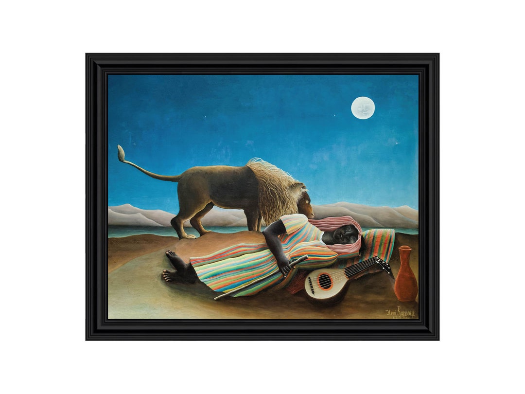 Sleeping Gypsy by Henri Rousseau, World Famous Wall Art Collection ...