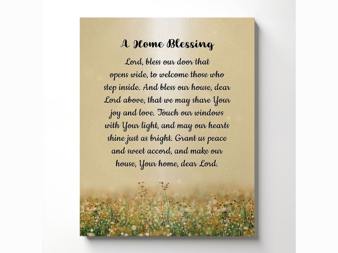 House Warming Gifts for New Home, Bless This Home Wall Decor, Foyer ...