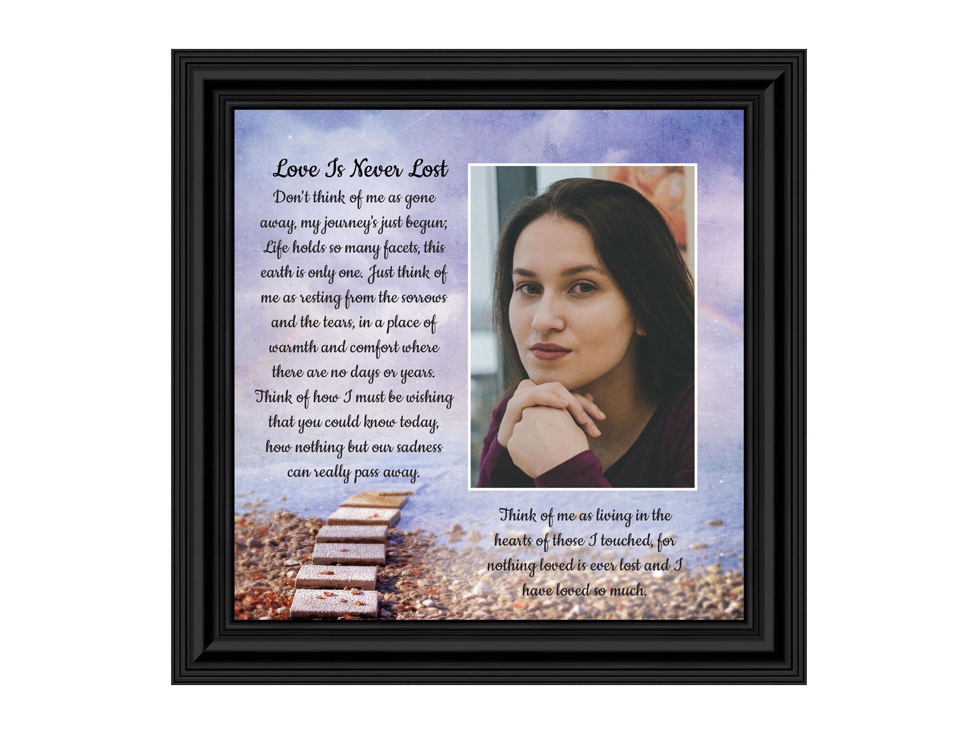 Memorial Picture Frames Sympathy Gift Condolence Card Photo - Etsy