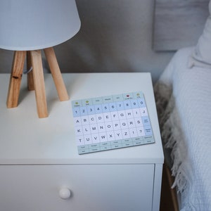 Adult Communication Board - Non-slip, Portable Letter Chart for Non ...
