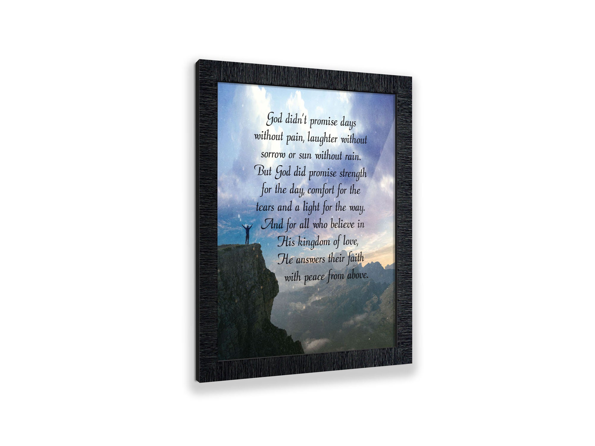 God's Promise, Religious Gift, Poem of Encouragement - Etsy