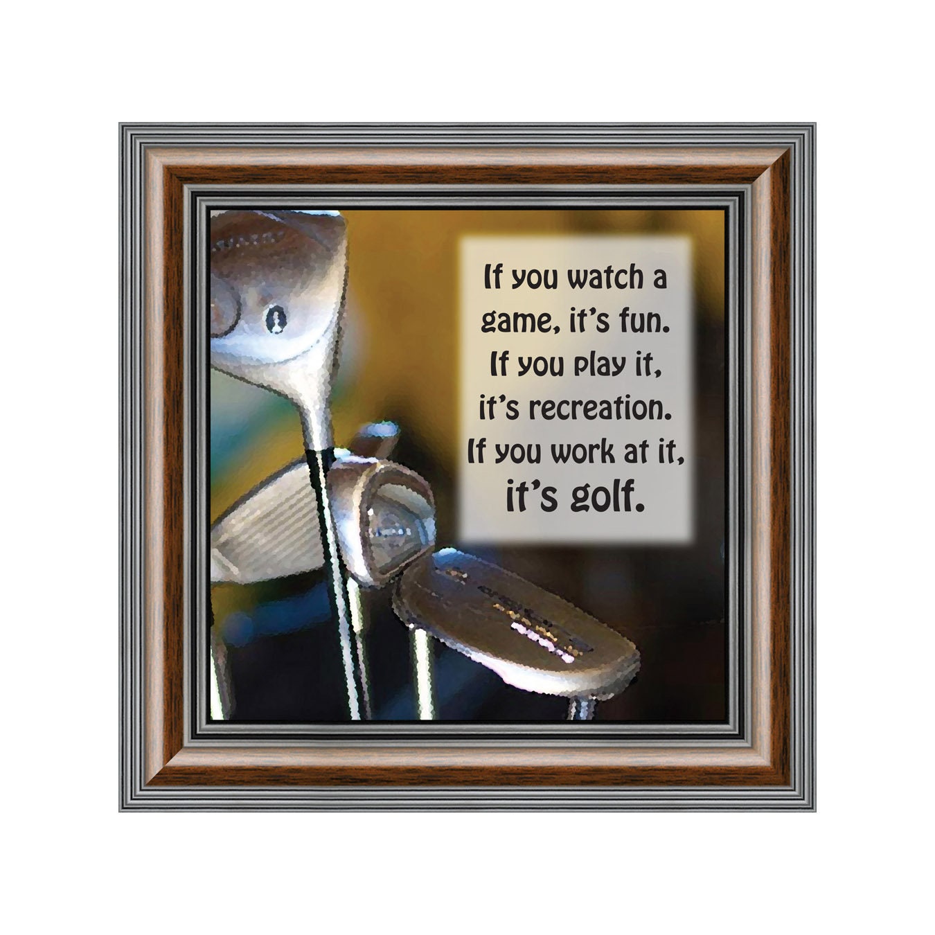 Golf Funny Golf Gifts for Men and Women Picture Framed Poem | Etsy