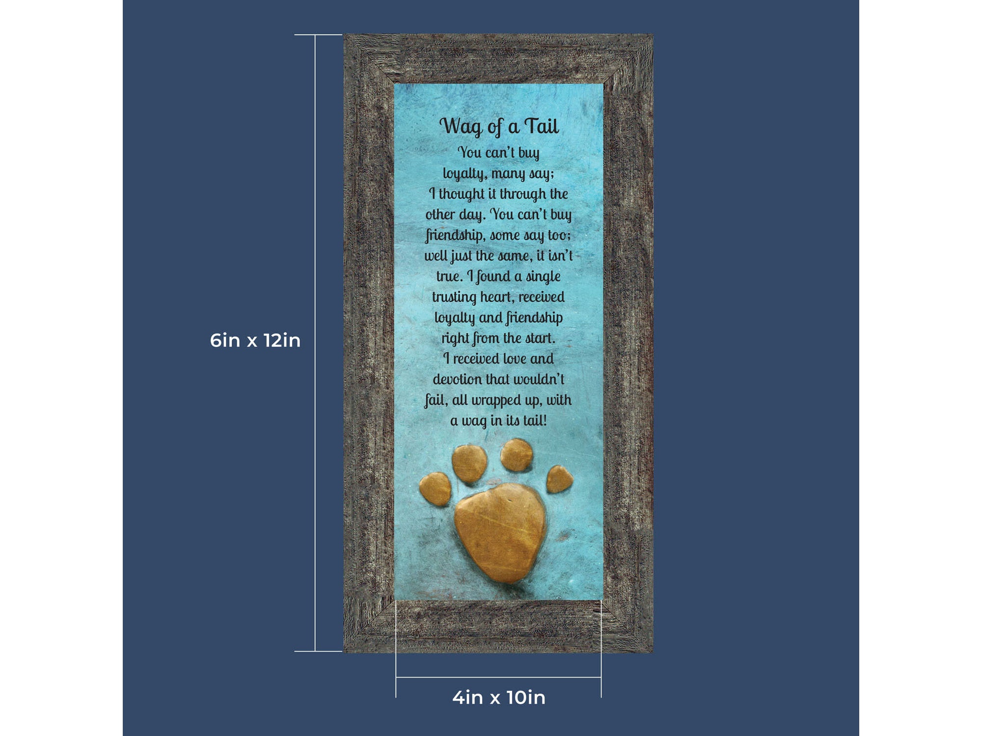 Wag of a Tail Appreciation of Your Dog Framed Poem New Puppy - Etsy