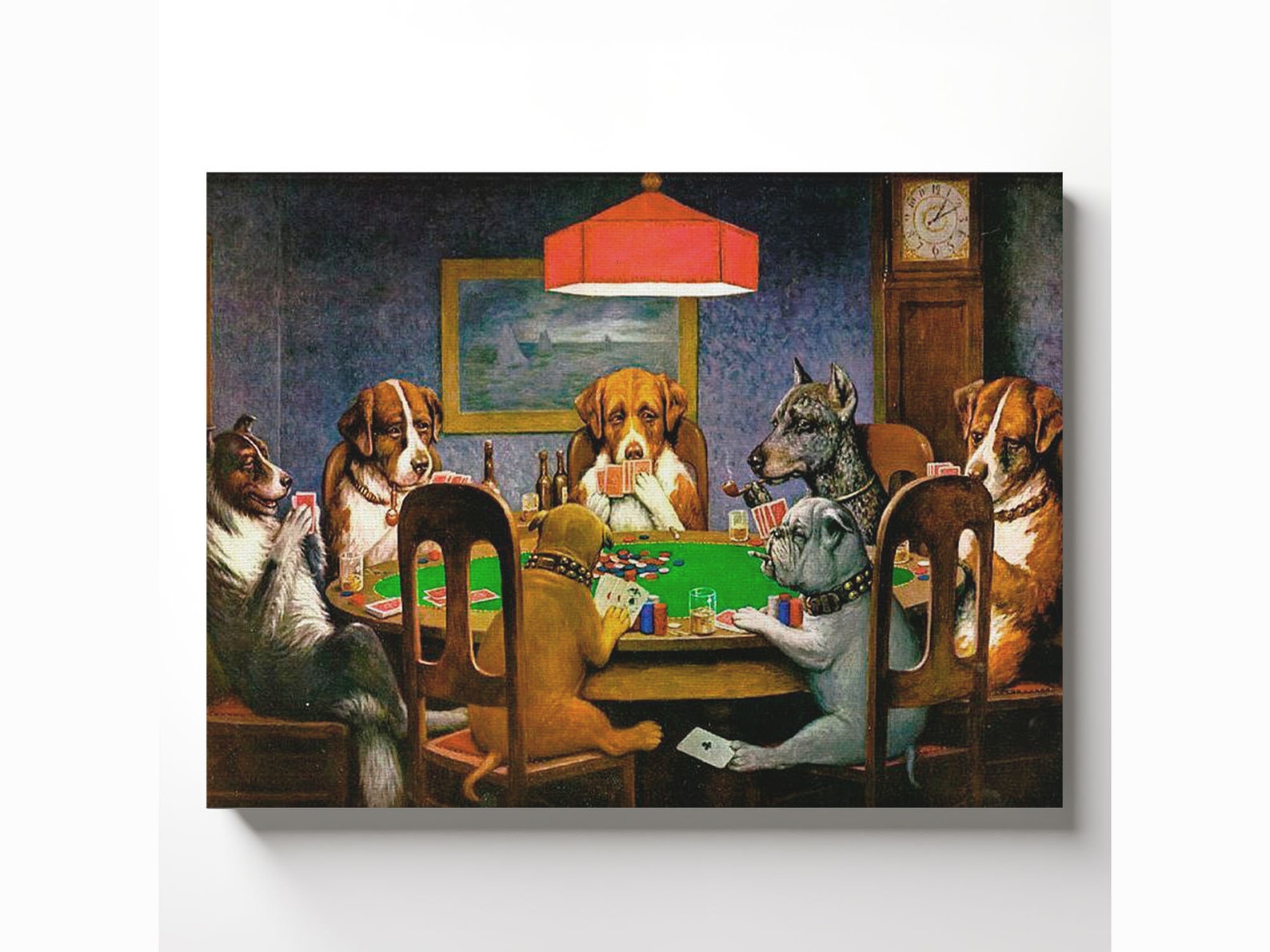Dogs Playing Poker by Cassius Marcellus Coolidge, World Famous Wall Art ...