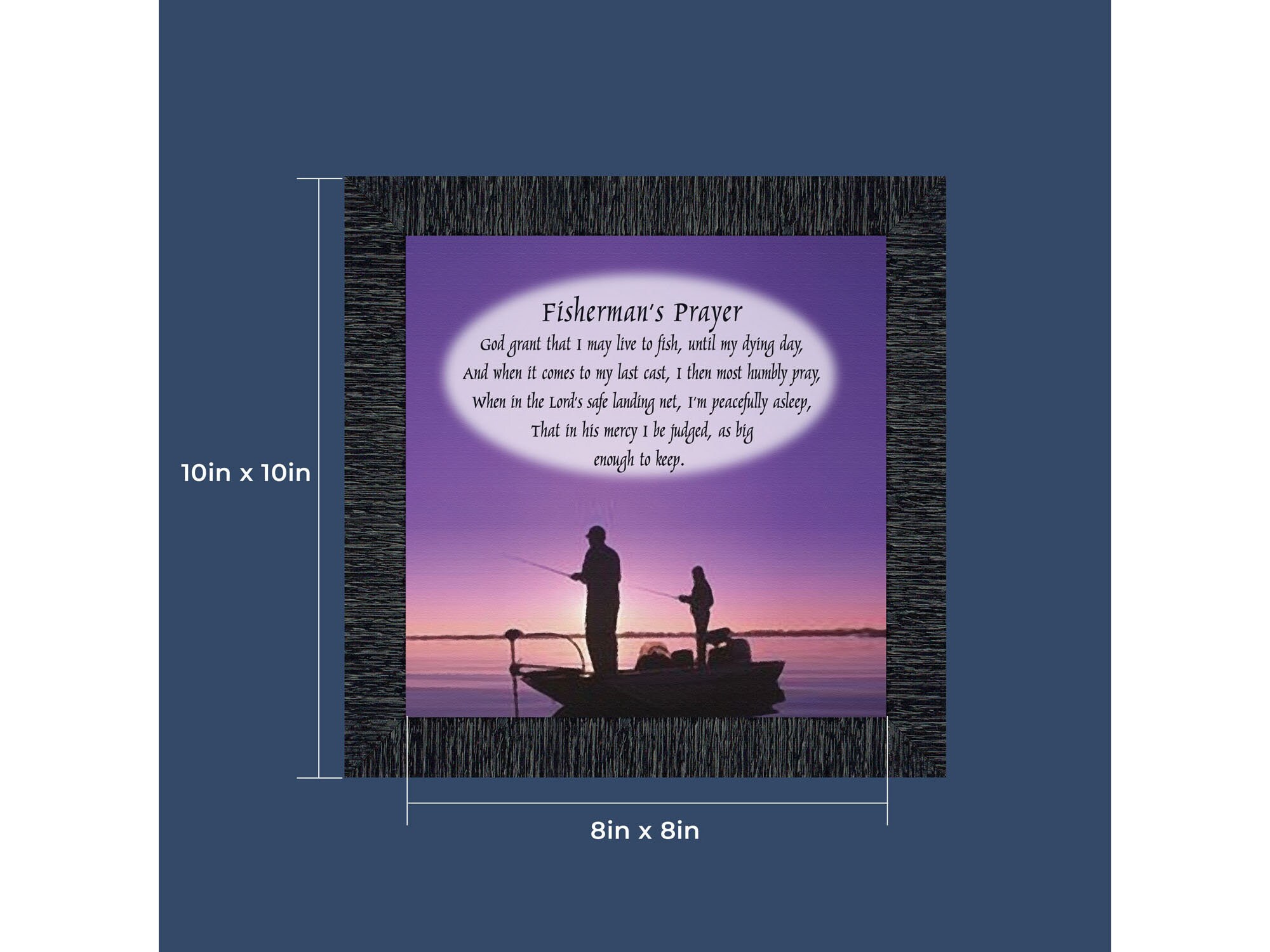 A Fisherman's Prayer, Beach, Boating or Fishing Decor, Picture Frame ...