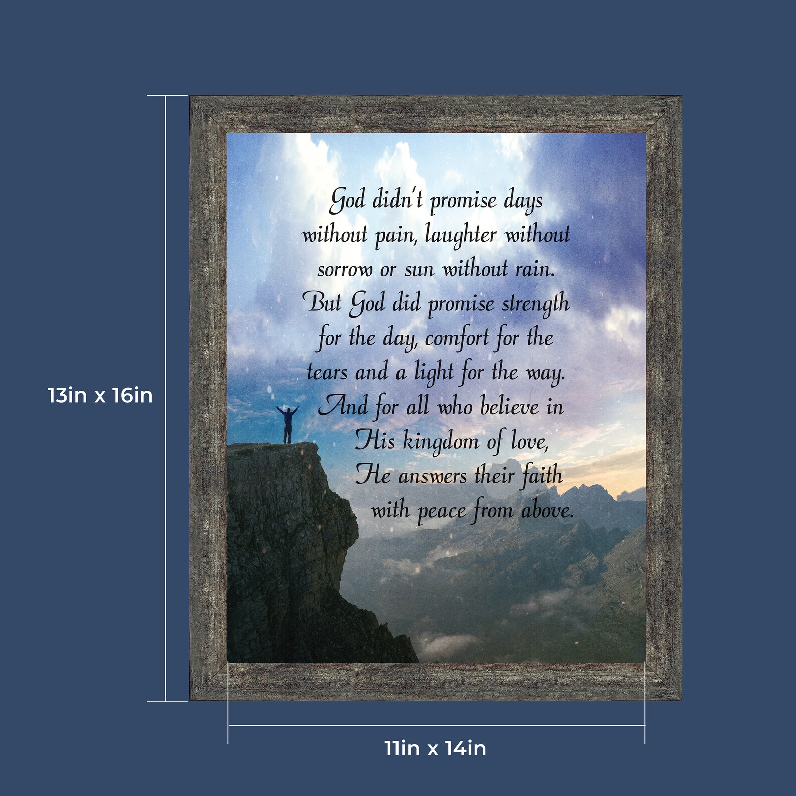God's Promise Religious Gift Poem of Encouragement - Etsy