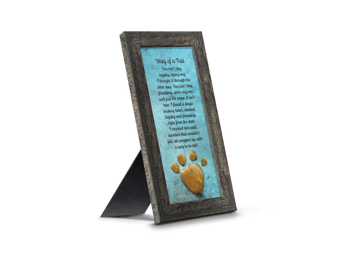 Wag of a Tail, Appreciation of Your Dog Framed Poem, New Puppy Owner ...