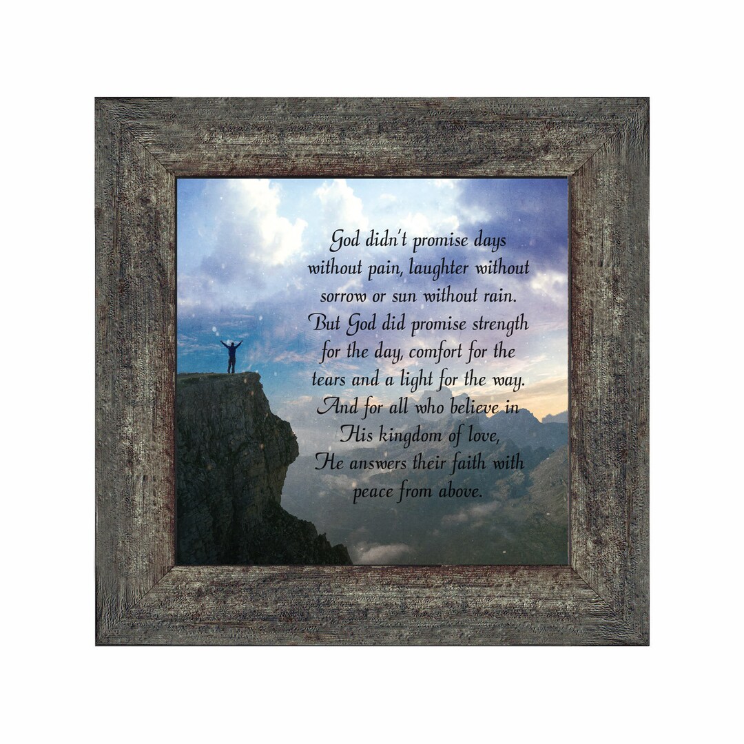 God's Promise Religious Gift Poem of Encouragement - Etsy