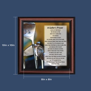 Golfer's Prayer, Golfer's Gift for Men Picture Frame, 10x10 8512 - Etsy
