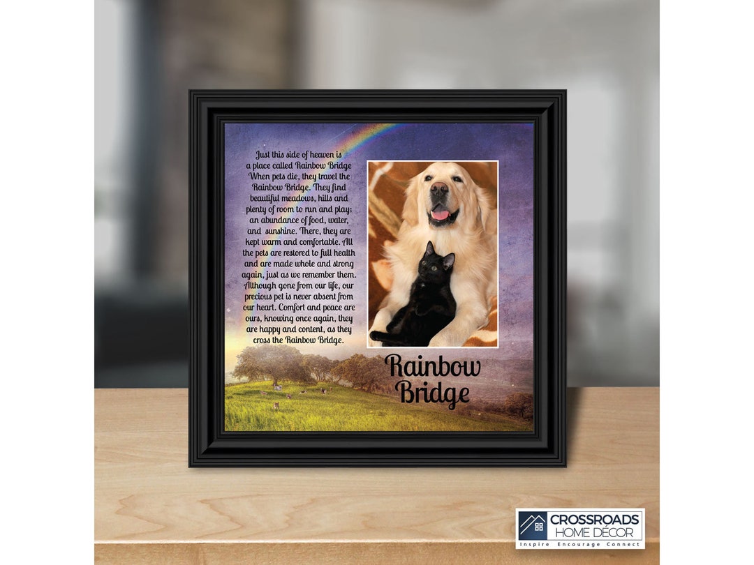 Rainbow Bridge Pet Memorial Gifts – Cat and Dog Memorial Gifts, Loss of ...