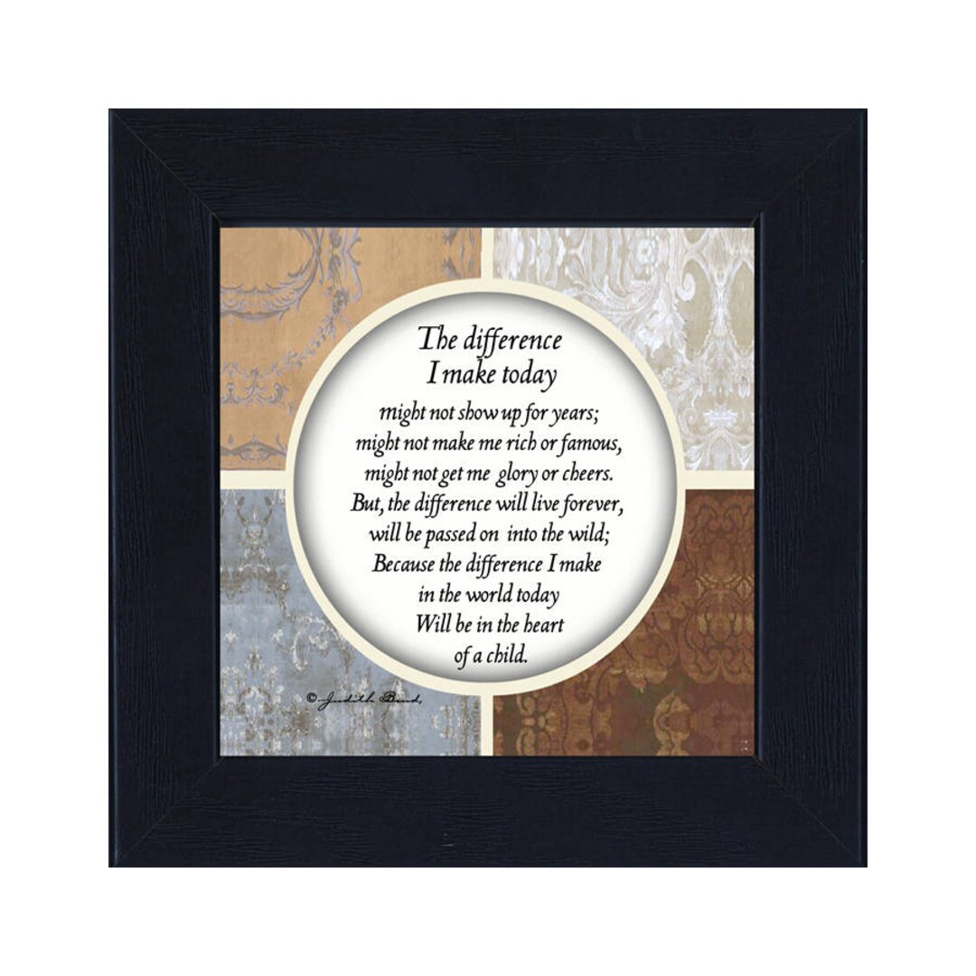 The Difference I Make Today, Teacher Gifts, Parents Gifts, 6x6 75527 - Etsy
