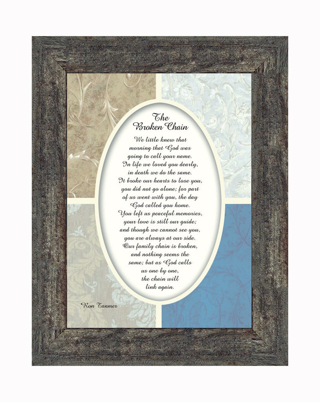 The Broken Chain, Poem About the Passing of a Loved One, 7x9 77991CH - Etsy