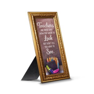 Teachers Show You Where to Look, Teacher Gift, Appreciation Picture ...