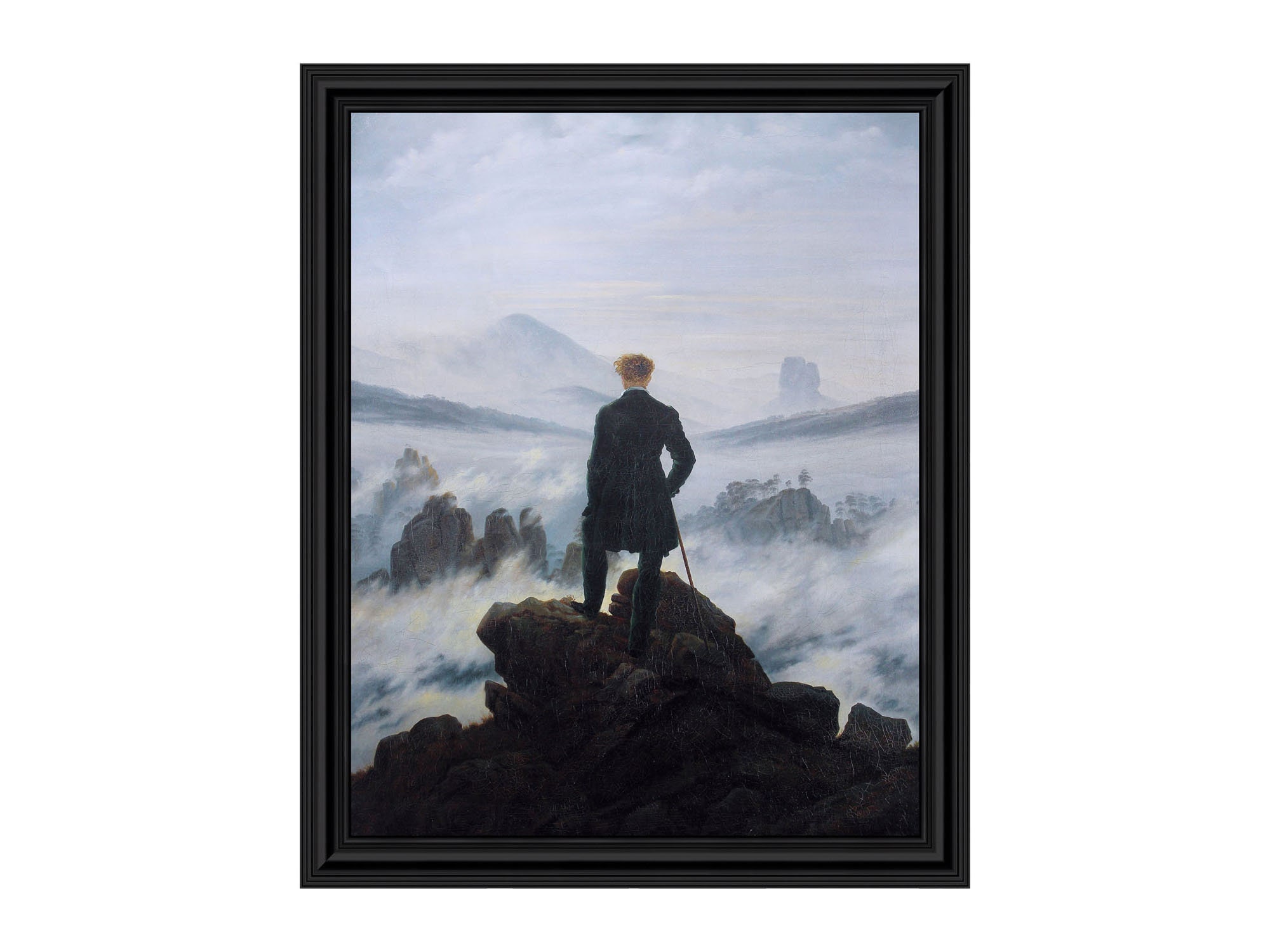 Wanderer Above the Sea of Fog Framed Print by Caspar David Friedrich ...