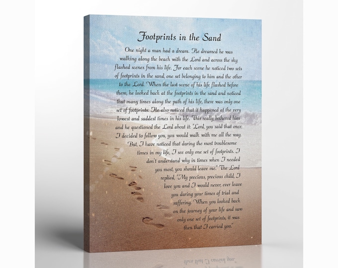 Memorial Stone Footprints in the Sand Memorial Remembrance Stone ...