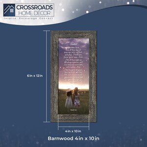 Sister, for My Sister, Special Gift for Sister From Sibling, Framed ...