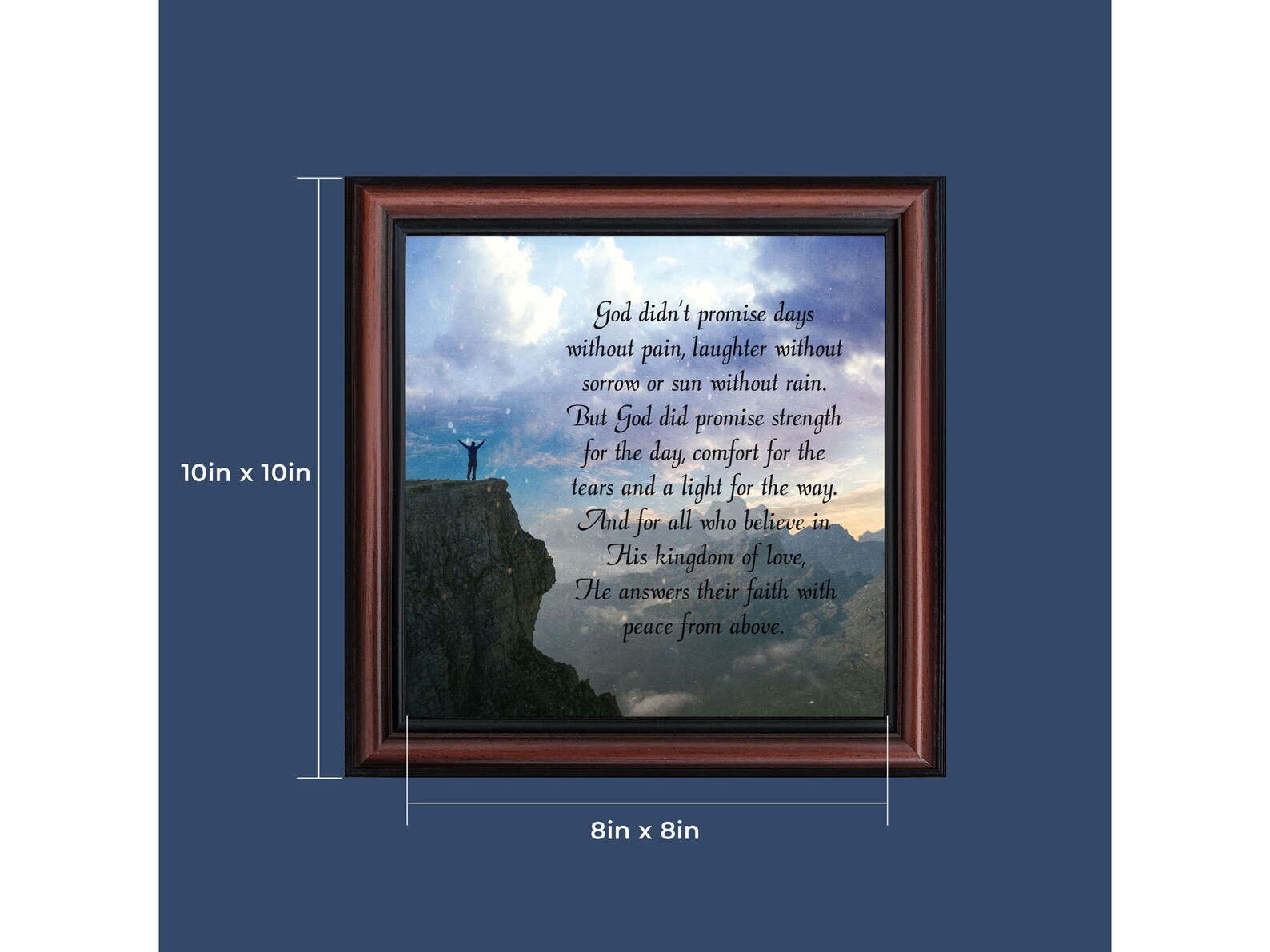 God's Promise, Religious Gift, Poem of Encouragement - Etsy