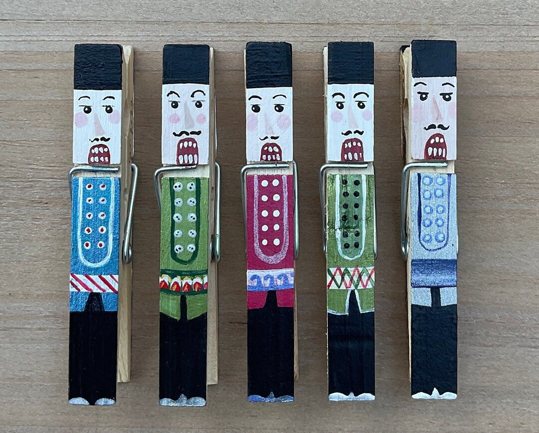 Collection of Nutcracker Clothespins in Jewel Tones ~ Christmas ...